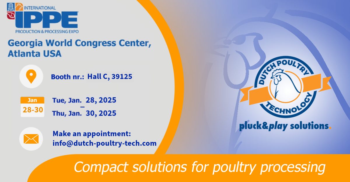 Visit Dutch Poultry Tech at the IPPE 2025 - Dutch Poultry Technology